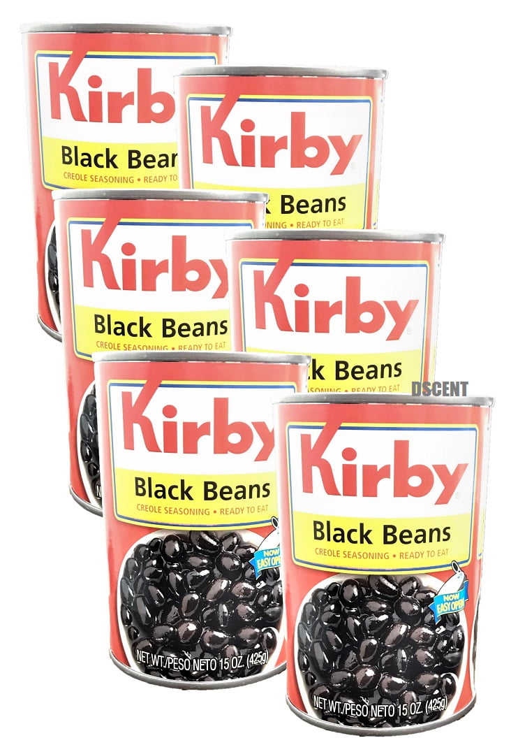 6 Cans Kirby Black Beans/Frijoles Negros Creole Seasoning Ready To Eat ...