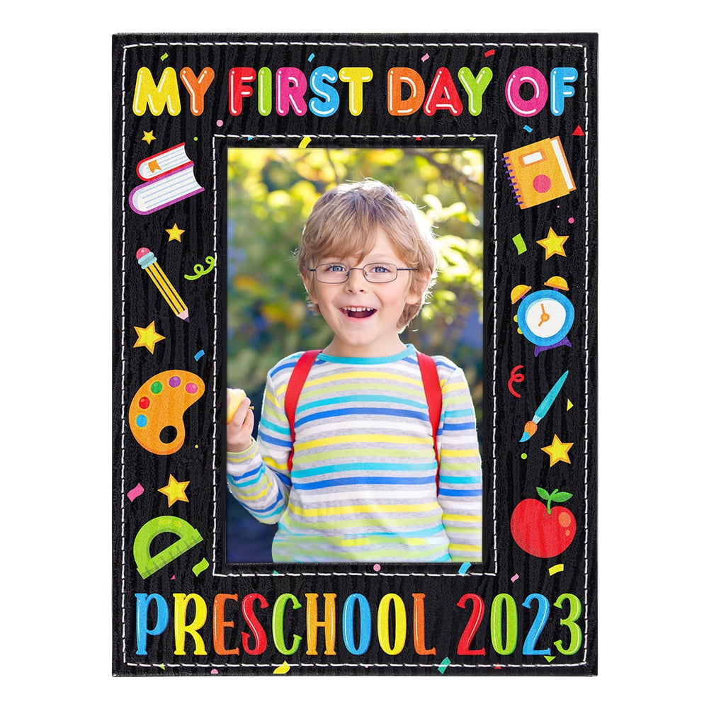 WaaHome My First Day of Preschool Picture Frame 2023 My 1st Day of ...