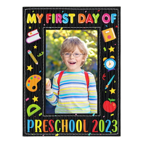 WaaHome My First Day of Preschool Picture Frame 2023 My 1st Day of ...