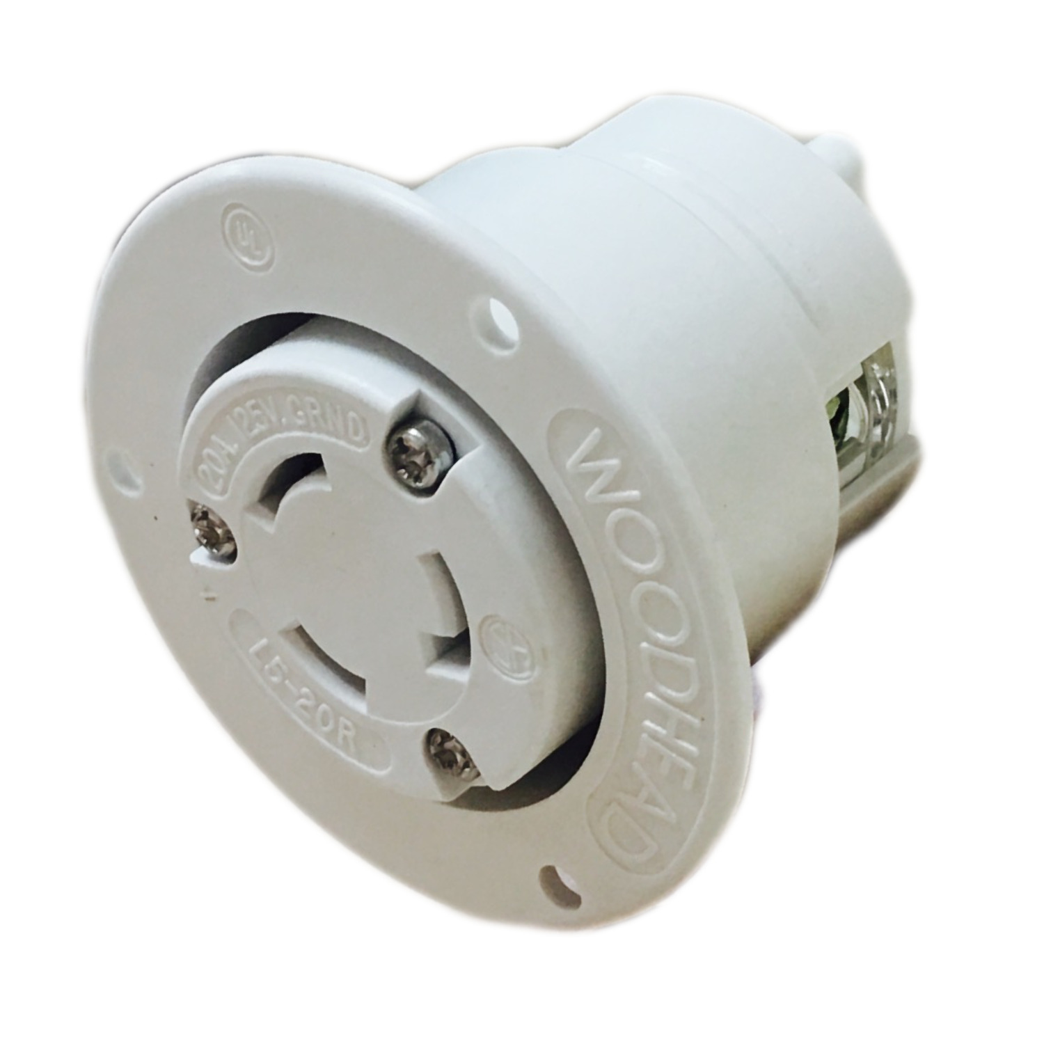 2747MB Safeway OUTLET Flanged Receptacle Nema L5-20 20A/125V,1301490039 ...