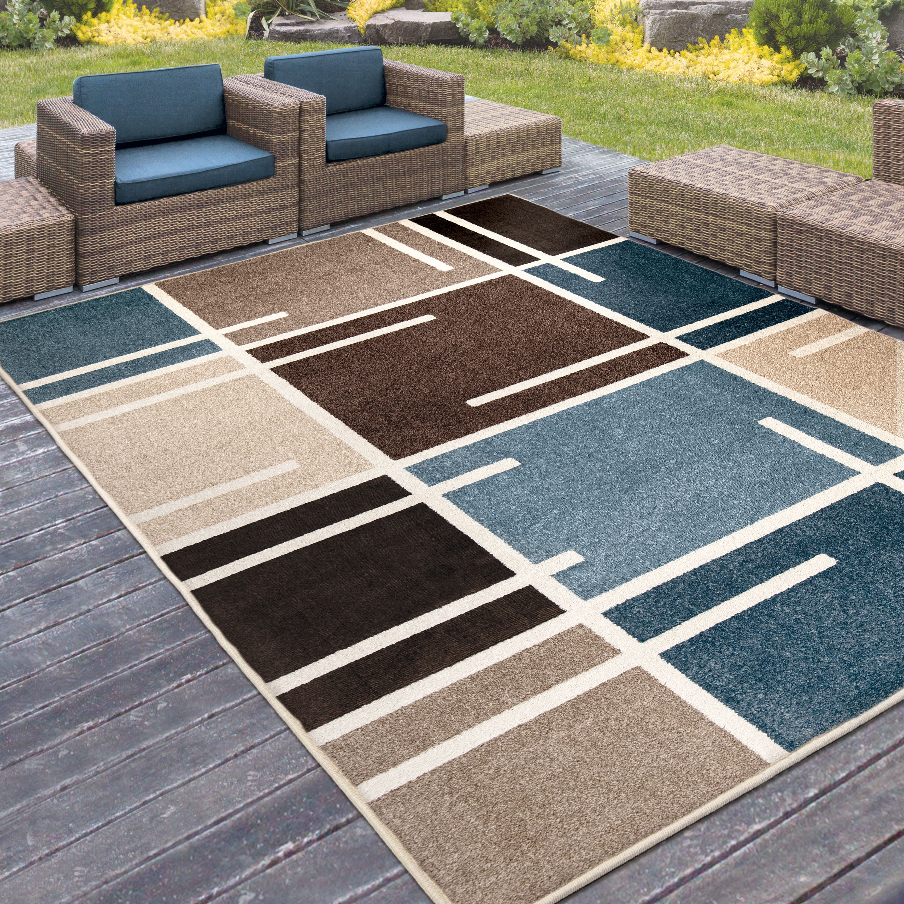 Farmhouse Royce Indoor/Outdoor Area Rug - Walmart.com