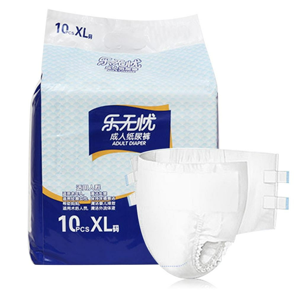 Mgaxyff Diaper 10pcs Disposable Diaper Elderly Adult Incontinence Nappy