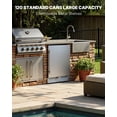 Upstreman 24" Outdoor Beverage Refrigerator, 180 Cans Under Counter ...