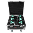 Rockville ROCKWEDGE PACKAGE BLACK (6) Battery Wireless DMX Par Lights ...