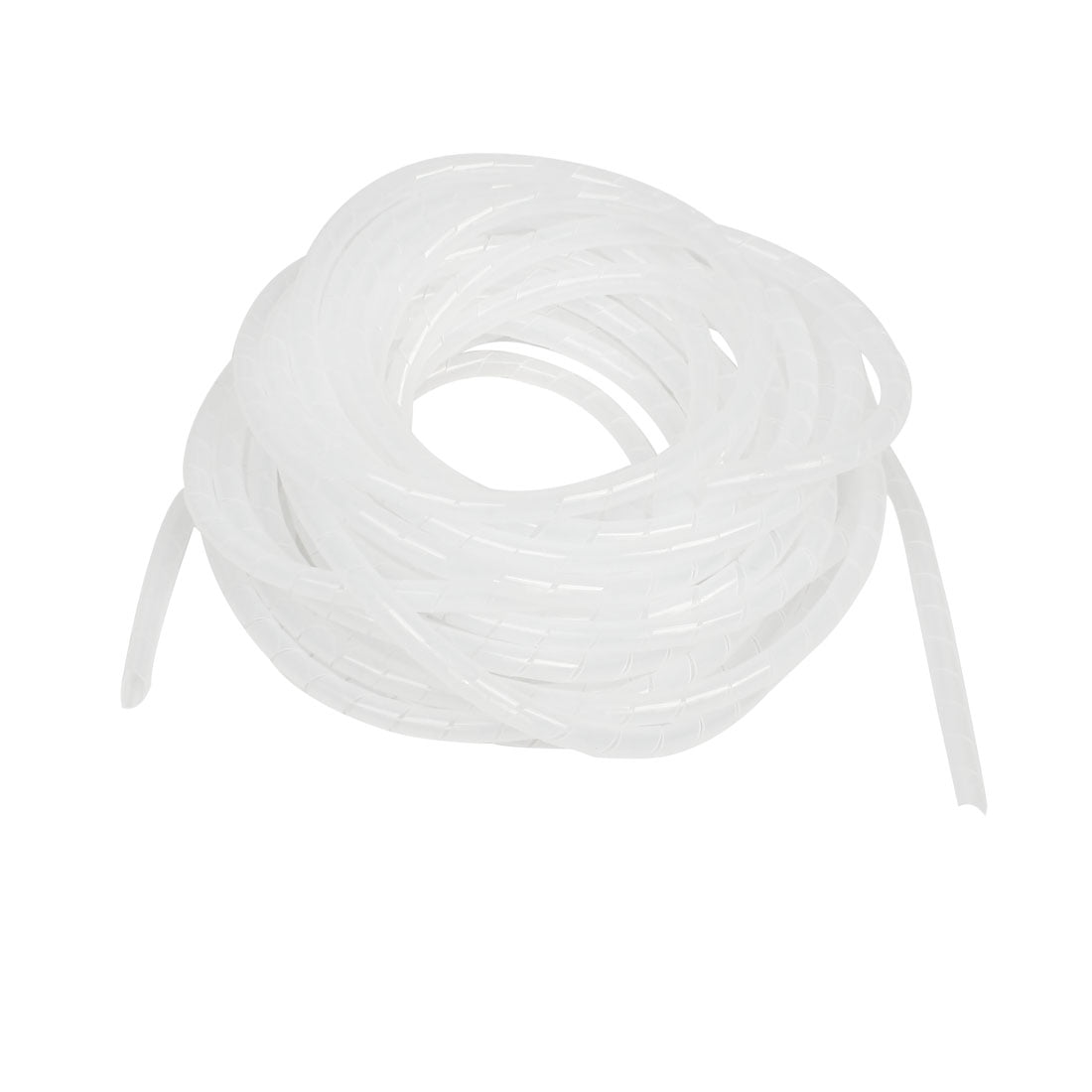 Clear 8mm Outside Dia 10.2M Polyethylene Spiral Cable Wire Wrap Tube ...