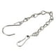 Uxcell 24cm Extension Lighting Chain S Hook Hanging Chains Silver 6 ...