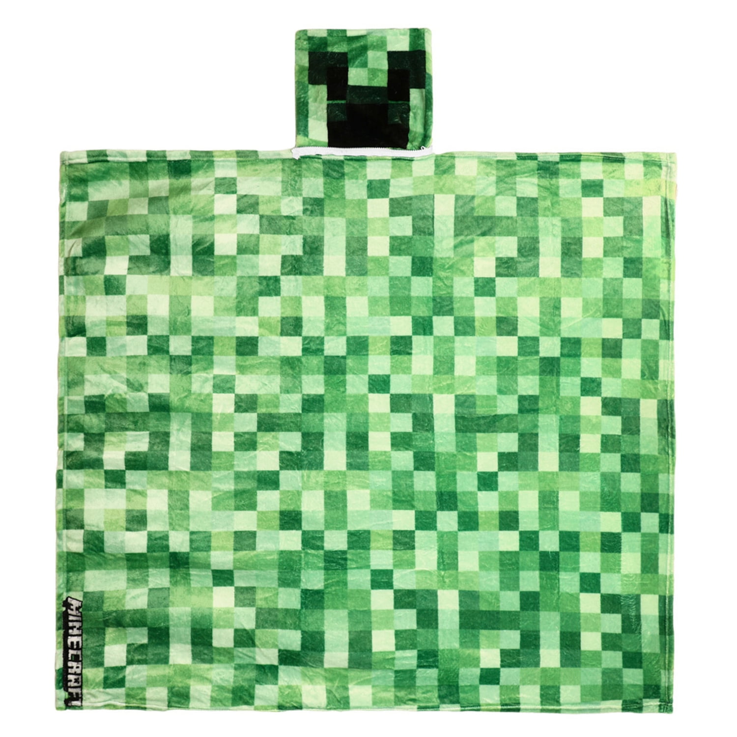 Click here for Bioworld Minecraft Creeper Pocket Throw Blanket prices