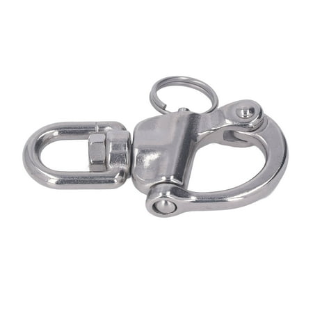 Snap Shackle, 360 Degree Rotation Quick Release Hook Spring Loaded Pin ...