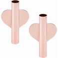 2Pcs Heart Wall Mounted Flower Tube Wall Vase Decoration Holder for ...