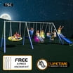 Sportspower Outdoor Super 8 Fun Metal Swing Set with 6’ Heavy Duty ...