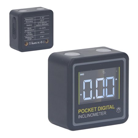 Digital Inclinometer Protractor, High Resolution Pocket Digital ...
