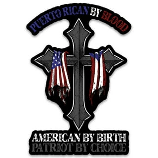 Puerto Rico Flag Sticker (Pack of 2) Puerto Rican Coqui Taino Flag, Vinyl Decal - Walmart.com