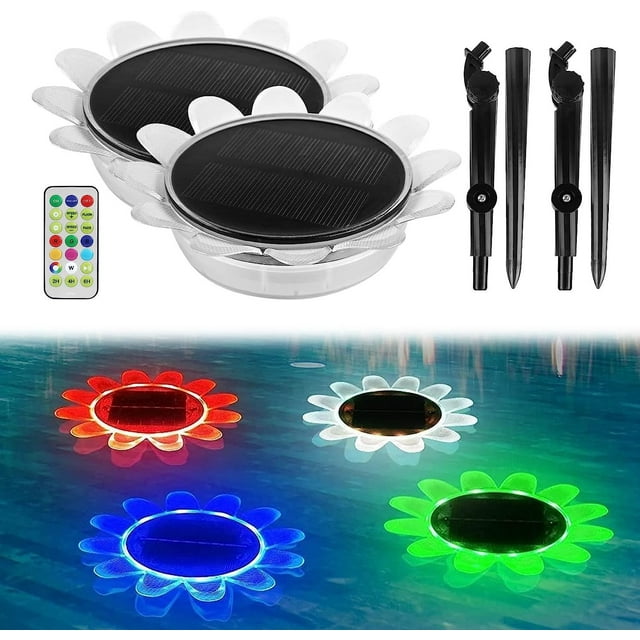 BeforeyaynSolar Float Pond Lights, Solar Waterproof Light,Led Color ...