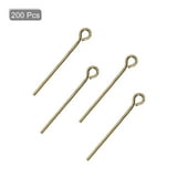 200Pcs Eye Pins Jewelry Findings Eye Pins 22mm Iron Eye Pins for ...