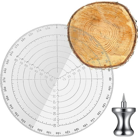 200 mm/ 78 Inch Round Center Finder Compass Clear Acrylic Lathe ...