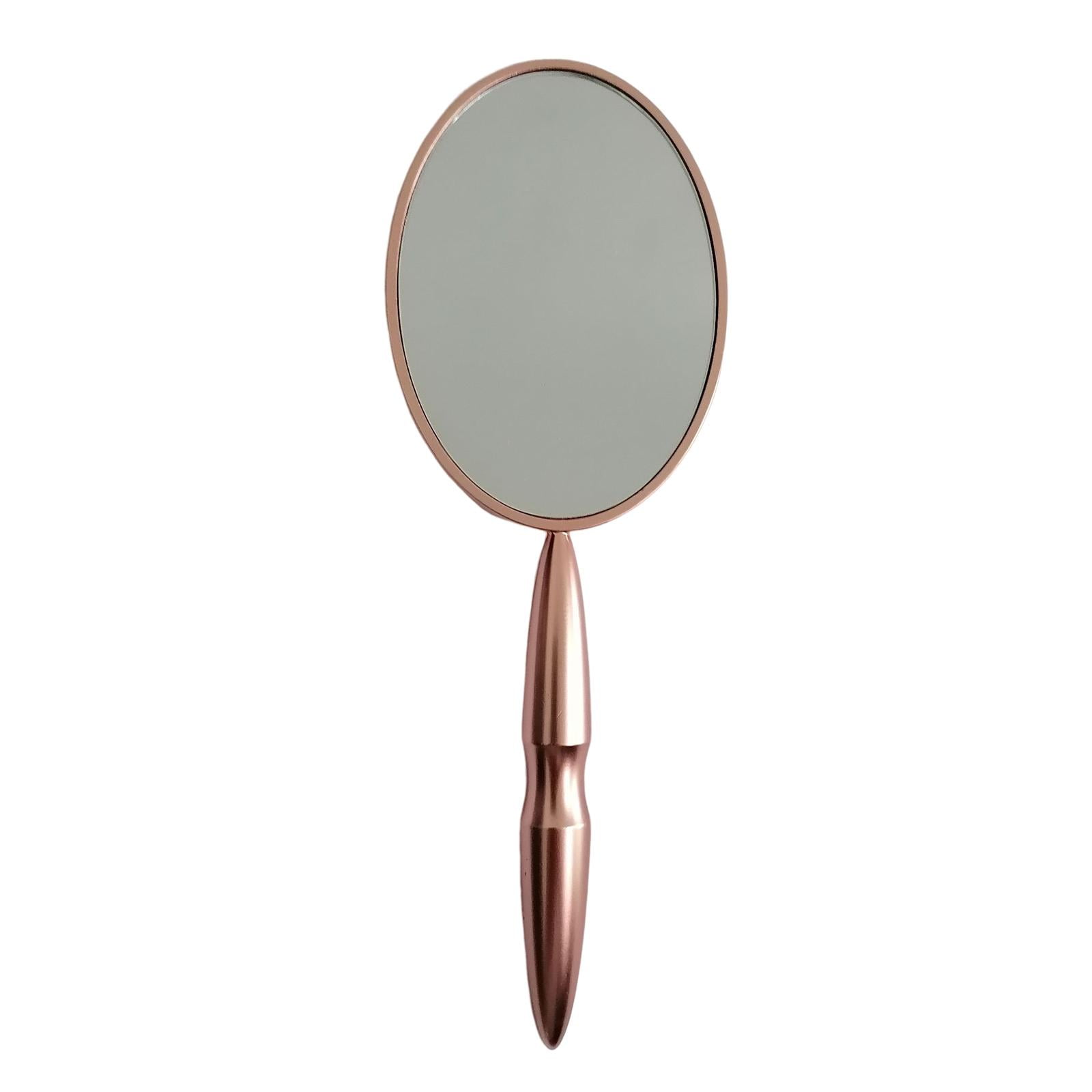 Handheld Mirror with Handle, Pocket Compact Mirrors, Oval Vanity Mirror ...