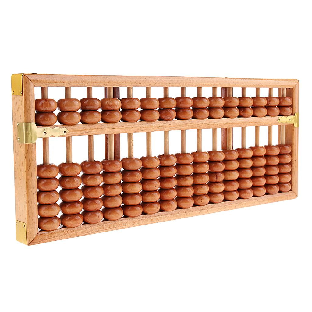 Collectible Kids Math Learning Wooden Abacus Beads Calculator For ...