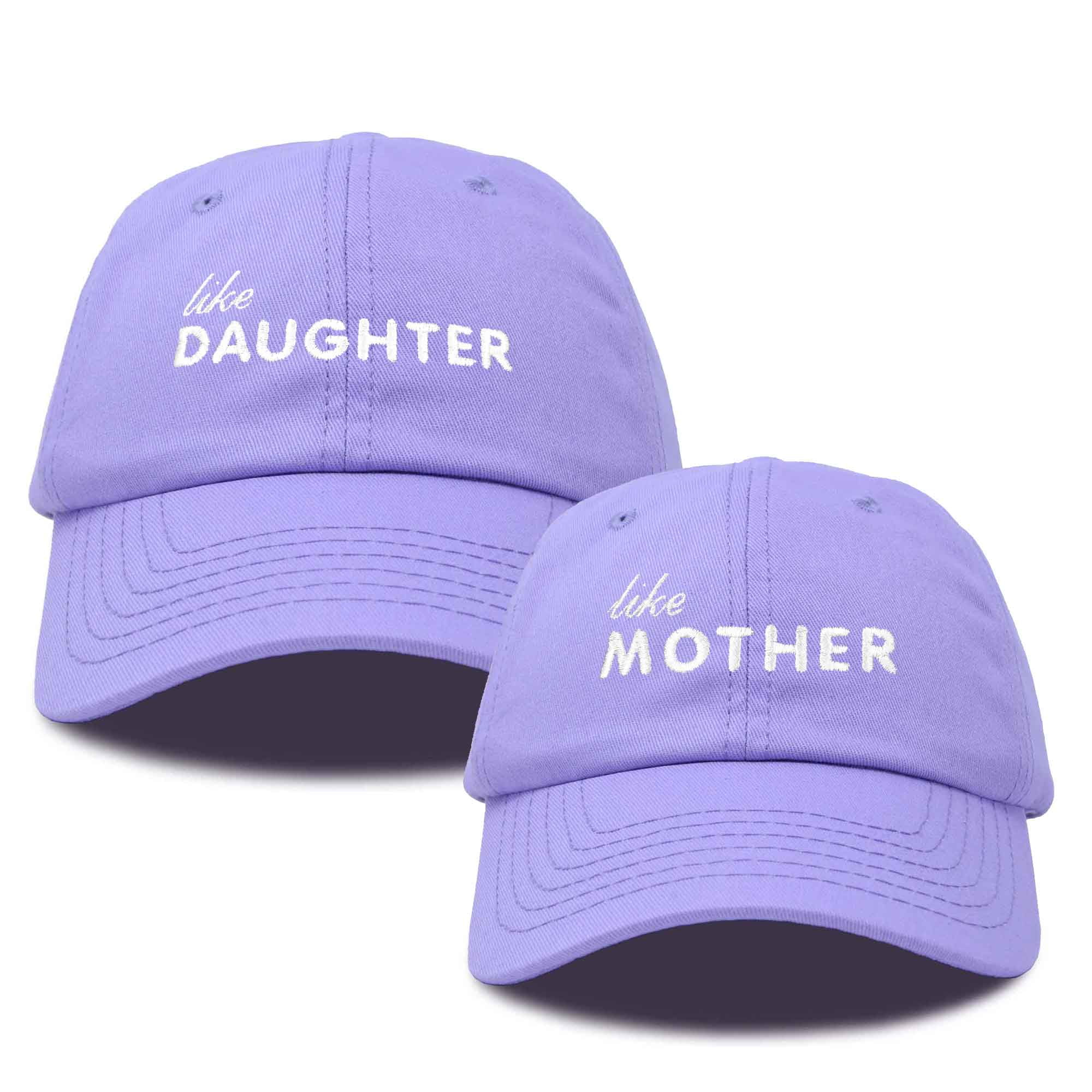 DALIX Mommy and Me Embroidered Hats Dad Caps Like Mother Like Daughter ...