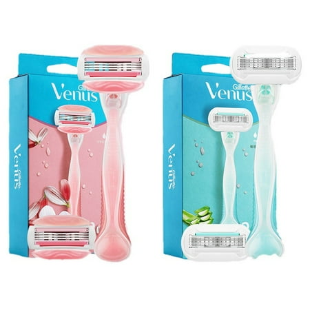 Gillette Venus Pubic Hair and Skin Shaver, Ladies 2 Shaver Handles and ...