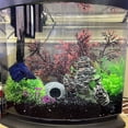 Namzi Fish Tank Accessories 7-Piece Artificial Aquarium Plants Rock ...