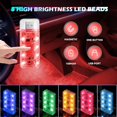 4 count LED Lights, USB Plug-in Rechargeable 8 High-Brightness LED ...