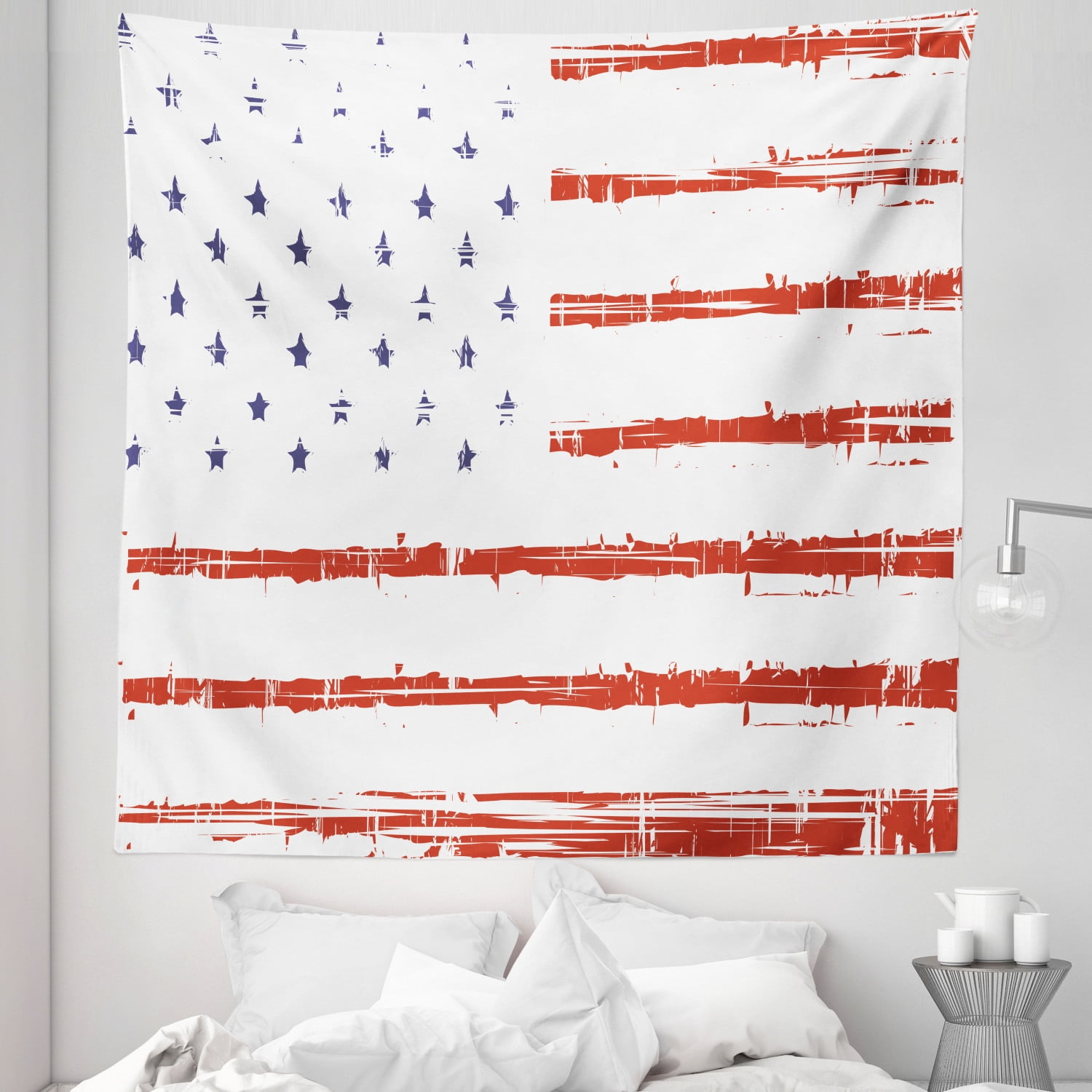 American Tapestry, Vector Grunge Texture Flag of United States of ...