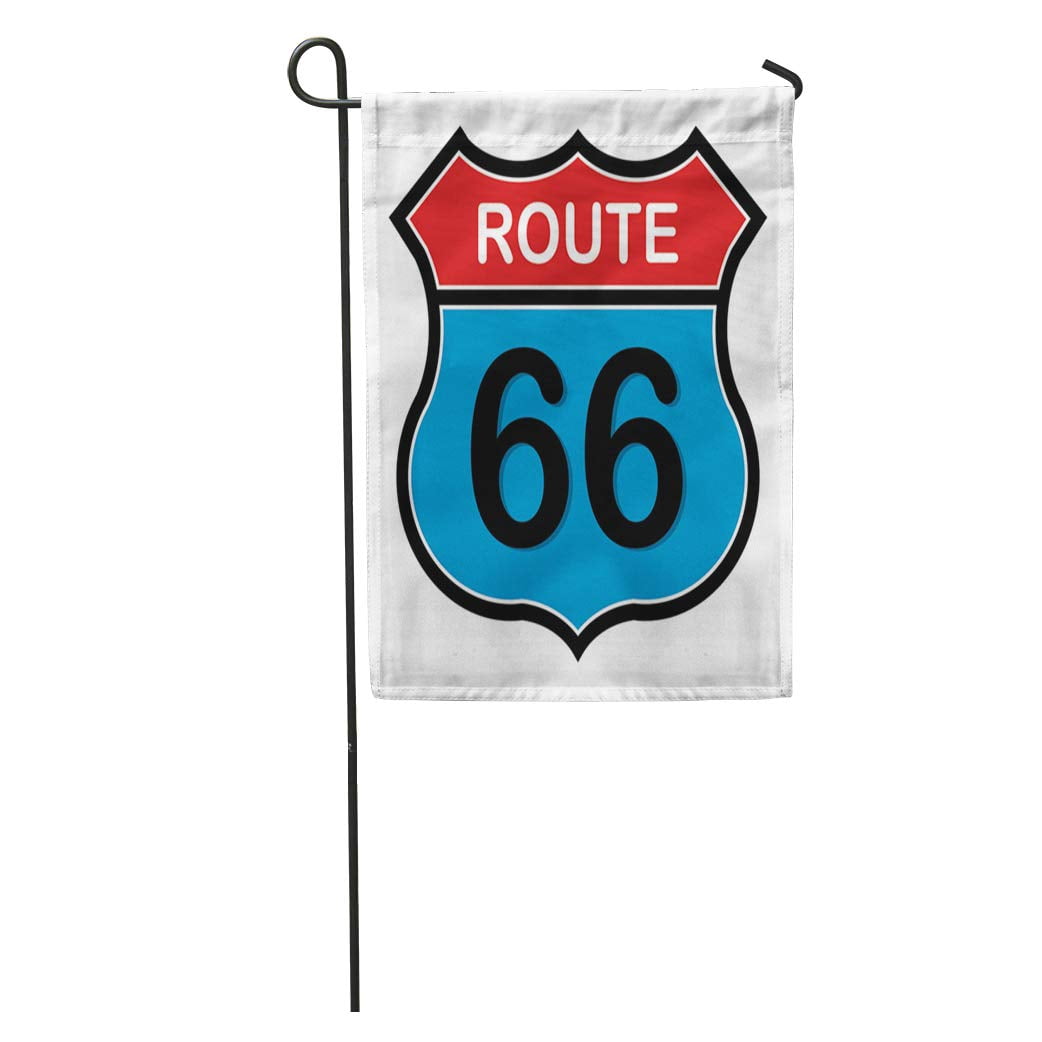 POGLIP Highway Route 66 Sign Interstate Road Car Freeway Classic Shield ...