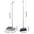 Broom with Dustpan Combo Set, 3 in 1 for Sweeping Indoor and Push Broom Outdoor with Dust Pan ...