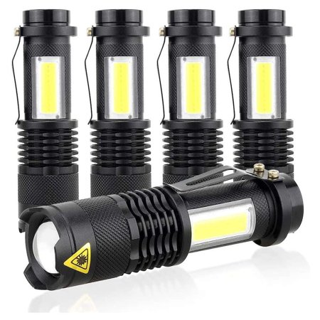 ALmi Mini Flashlights 5 Pack Ultra Bright 300Portable Small LED ...