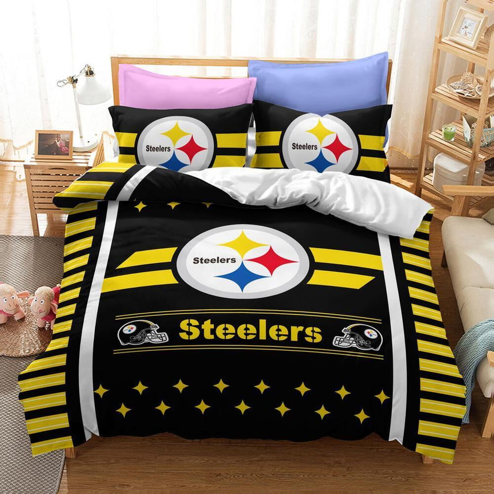 Click here for Yingd Bed Sheets Football Team Logo Pittsburgh Ste... prices