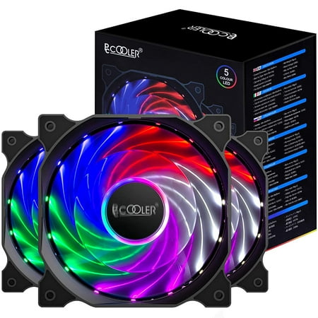 PCCOOLER 120mm Case Fan Phantom Series 3 in 1 Kit, PC-FP120 RGB Case ...