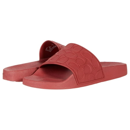 COACH Signature Pool Slide Brick Red 9 D (M) | Walmart Canada