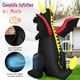 Costway 8 FT Halloween Inflatable Fire Dragon Giant Blow up Decoration ...