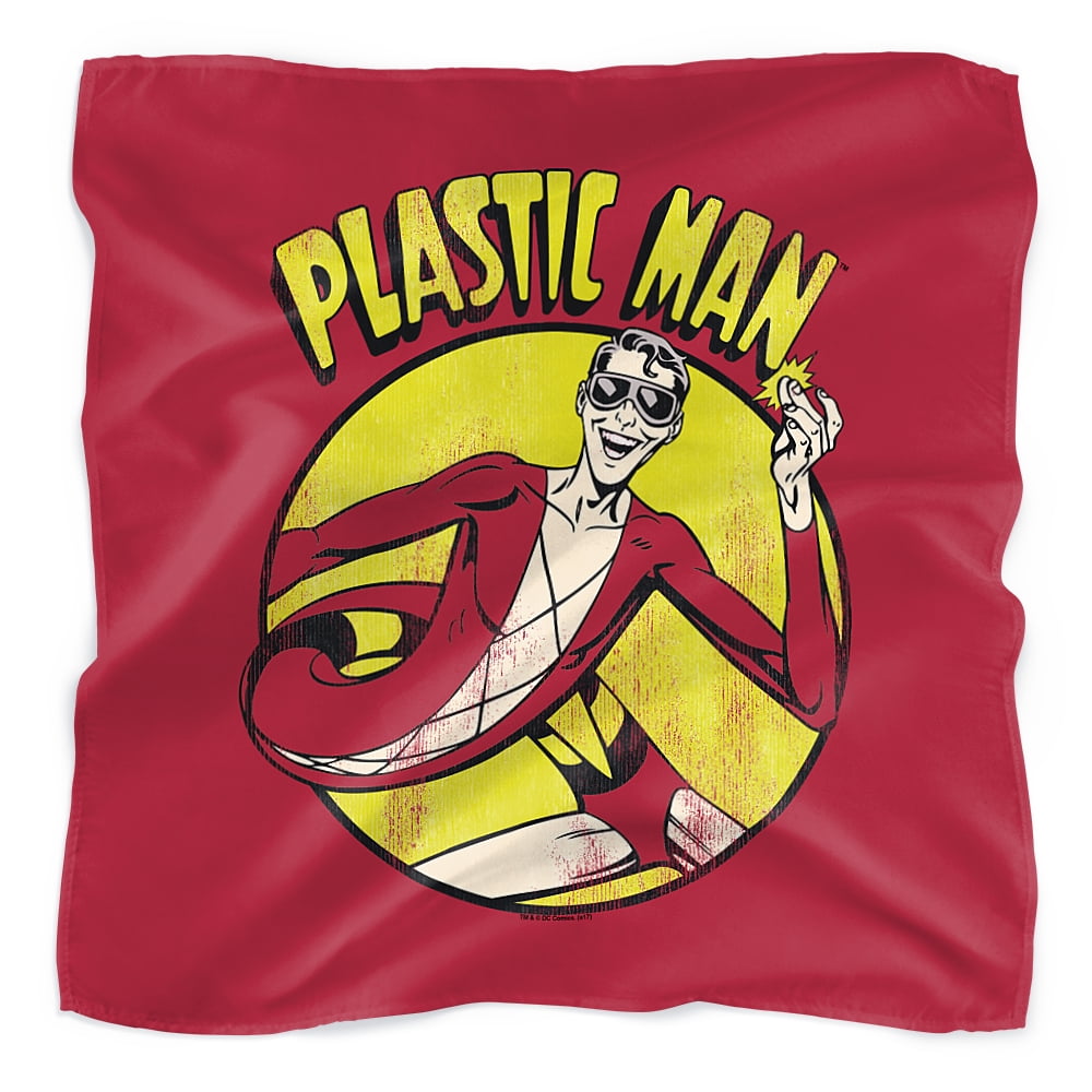 Justice League Plastic Man Bandana (21 in x 21 in) - Walmart.com