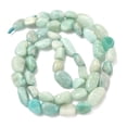 Amazonite Beads Strands Tumbled Stone 5~8x7~12x4~6mm Hole: 1mm 43~44pcs ...
