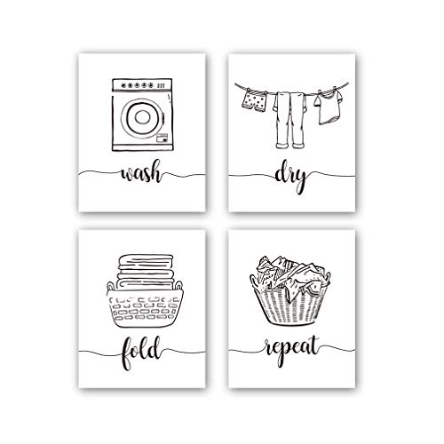 Art & Collectibles Laundry Prints Dry Cleaning Art Wash Dry Fold ...