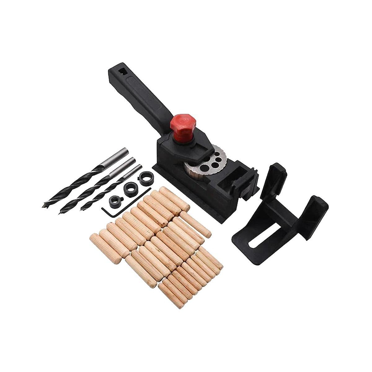 Dowel Drill Guide,Adjustable Self Centering Dowel Jig Kit for 3-12mm ...