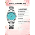 ADDIES Womens Watch 31mm Stainless Steel Sapphire Crystal Japanese ...