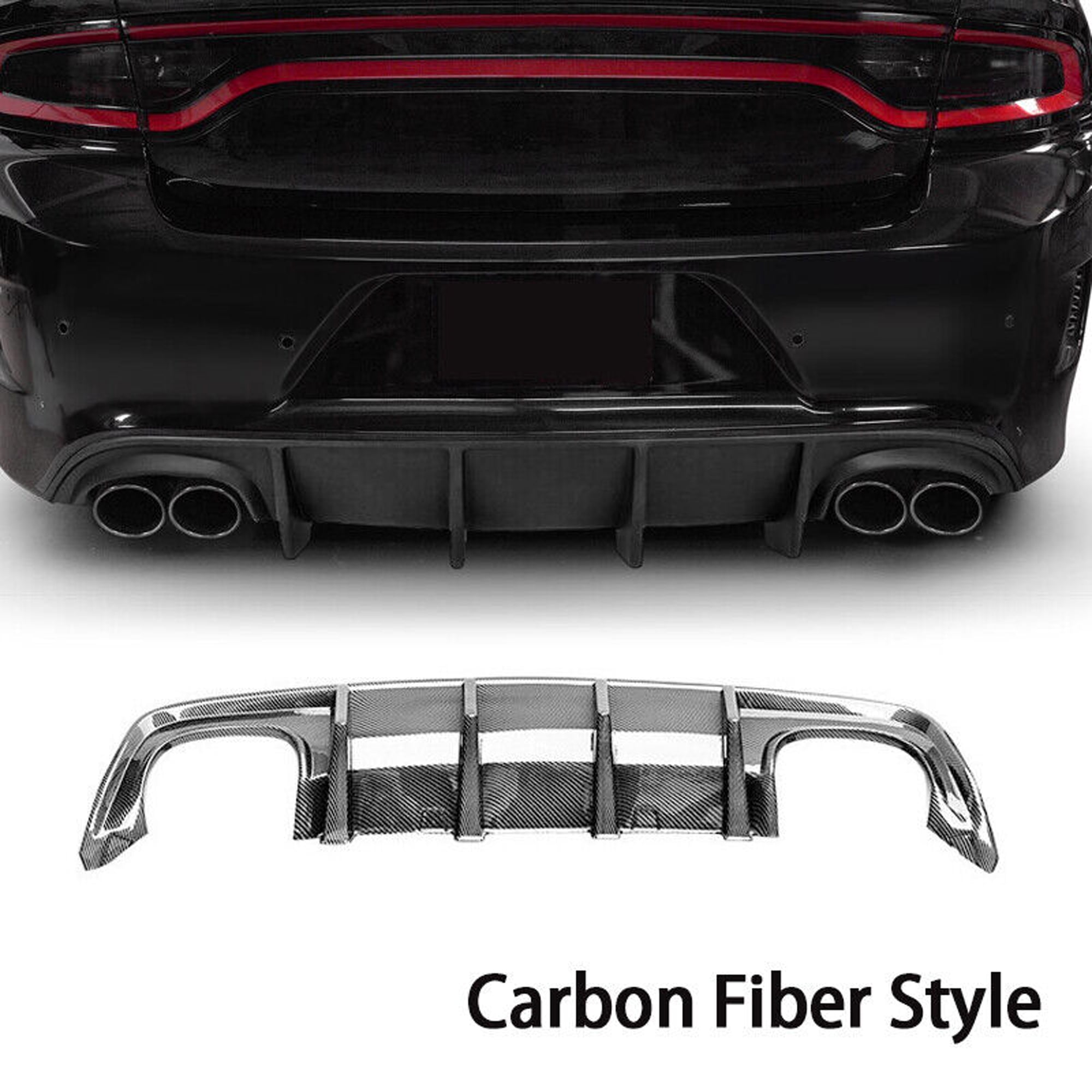 NINTE Rear Diffuser for 2020-2023 Dodge Charger Widebody Quad Exhaust ...