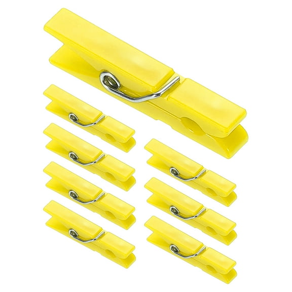 100 Pcs Transparent Picture Clips Photo Hanging Clips Mini Clothespins ...