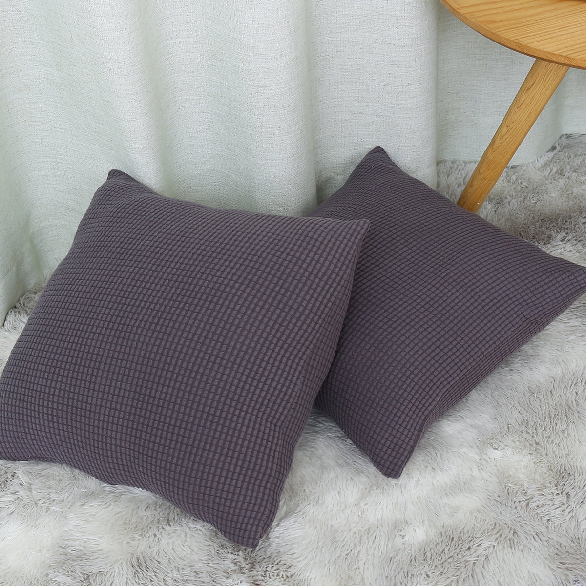 Throw Pillow Case Square Pillow Cushion Cover Thickened Polar Fleece ...