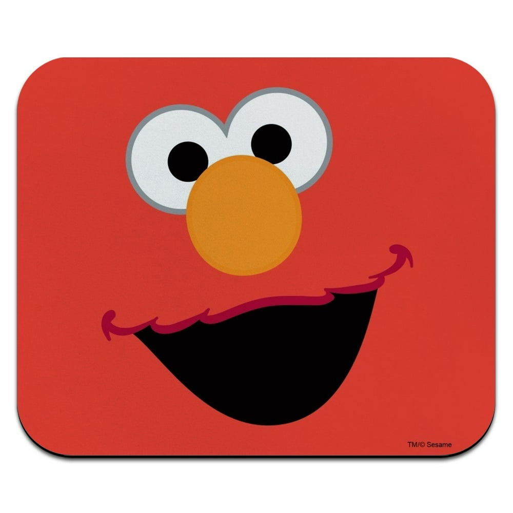 Sesame Street Elmo Face Low Profile Thin Mouse Pad Mousepad - Walmart ...