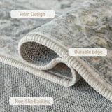 KUETH Modern Area Rug 2x10 Non Slip Hallway Runner Rug, Low Pile ...