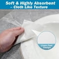 600 Count Disposable Linen-Feel Paper Hand Towels White 12 x 17 Inches ...