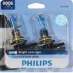 Philips 9006 Vision Headlight, Pack of 2, Up to 30% More Vision ...