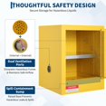 Kojooin Flammable Safety Cabinet with Auto-Closing Door and Adjustable ...