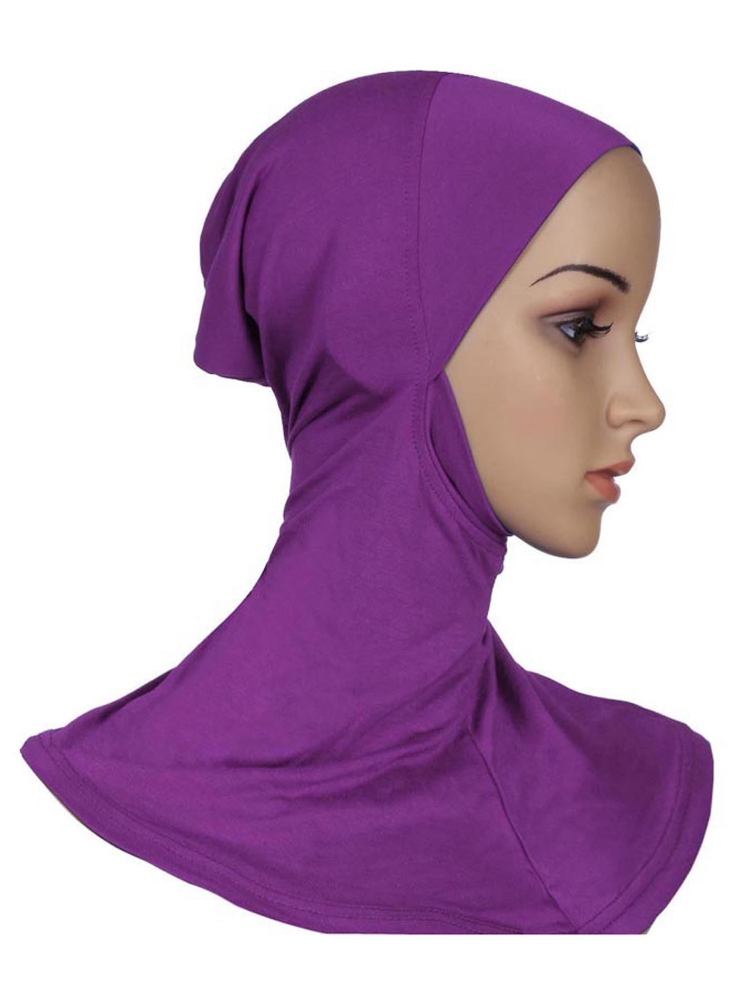 Women's Muslim Ninja Bonnet Underscarf Hair Loss Cap Hijab Head Neck ...