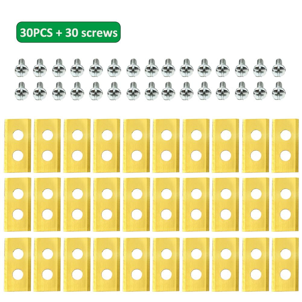 30 cuchillas para cortacésped de acero inoxidable para Worx Landroid Lanmower (dorado) | Walmart ...