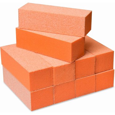 50 Pcs Nail Buffers, Pink Mini Buffer Block Nail File for Acrylic Nails ...