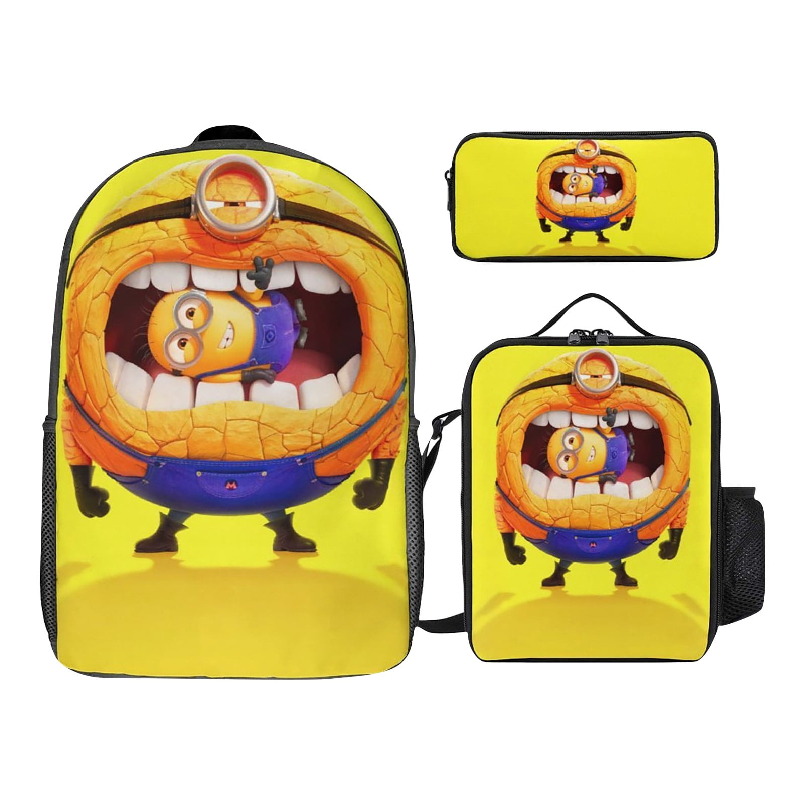 Despicable_Me 3 Piece Backpack Set,Boys & Girls 17" School Bag,Backpack ...